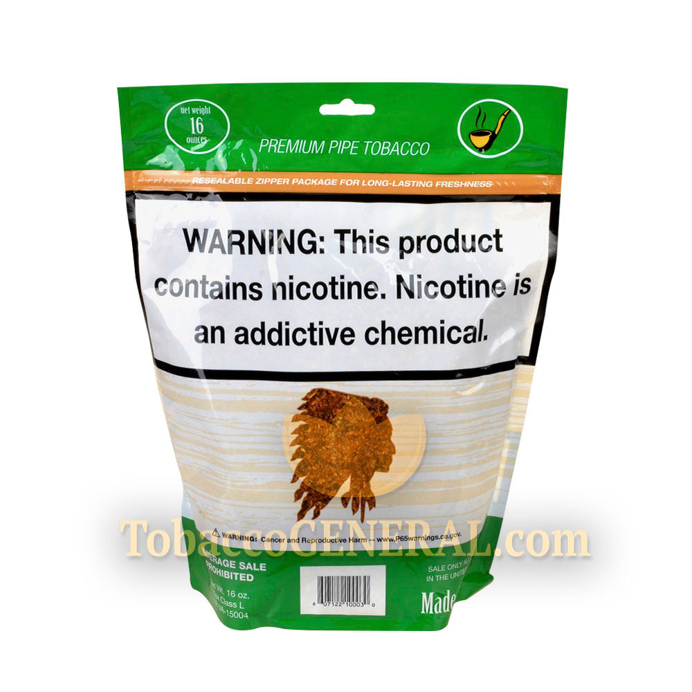 Cherokee Menthol Pipe Tobacco 16 oz. Pack – Tobacco General