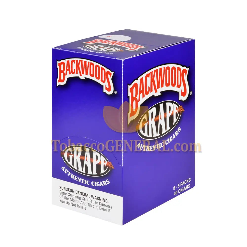 Grape Backwoods Cigars | 8 Packs of 5 – Tobacco General