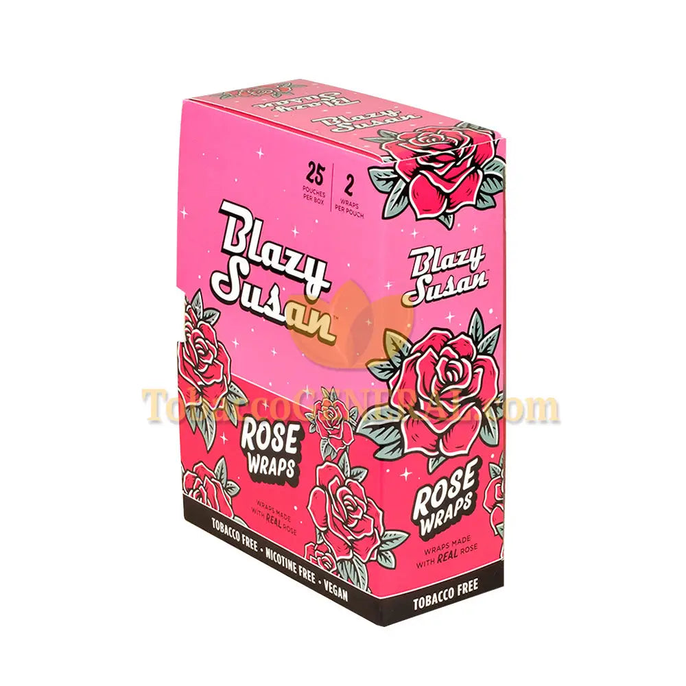 Blazy Susan Rose Wraps 25 Pouches of 2 – Tobacco General