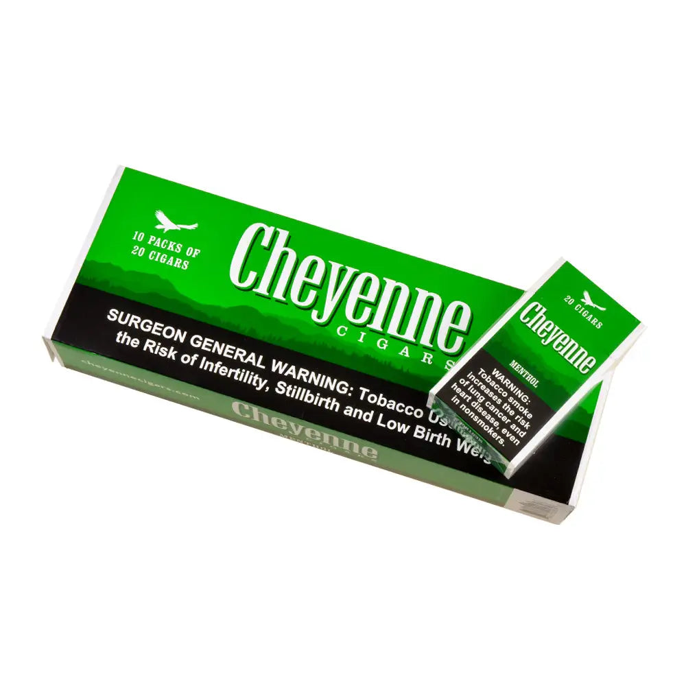 Cheyenne Menthol Filtered Cigars 10 Packs of 20 – Tobacco General