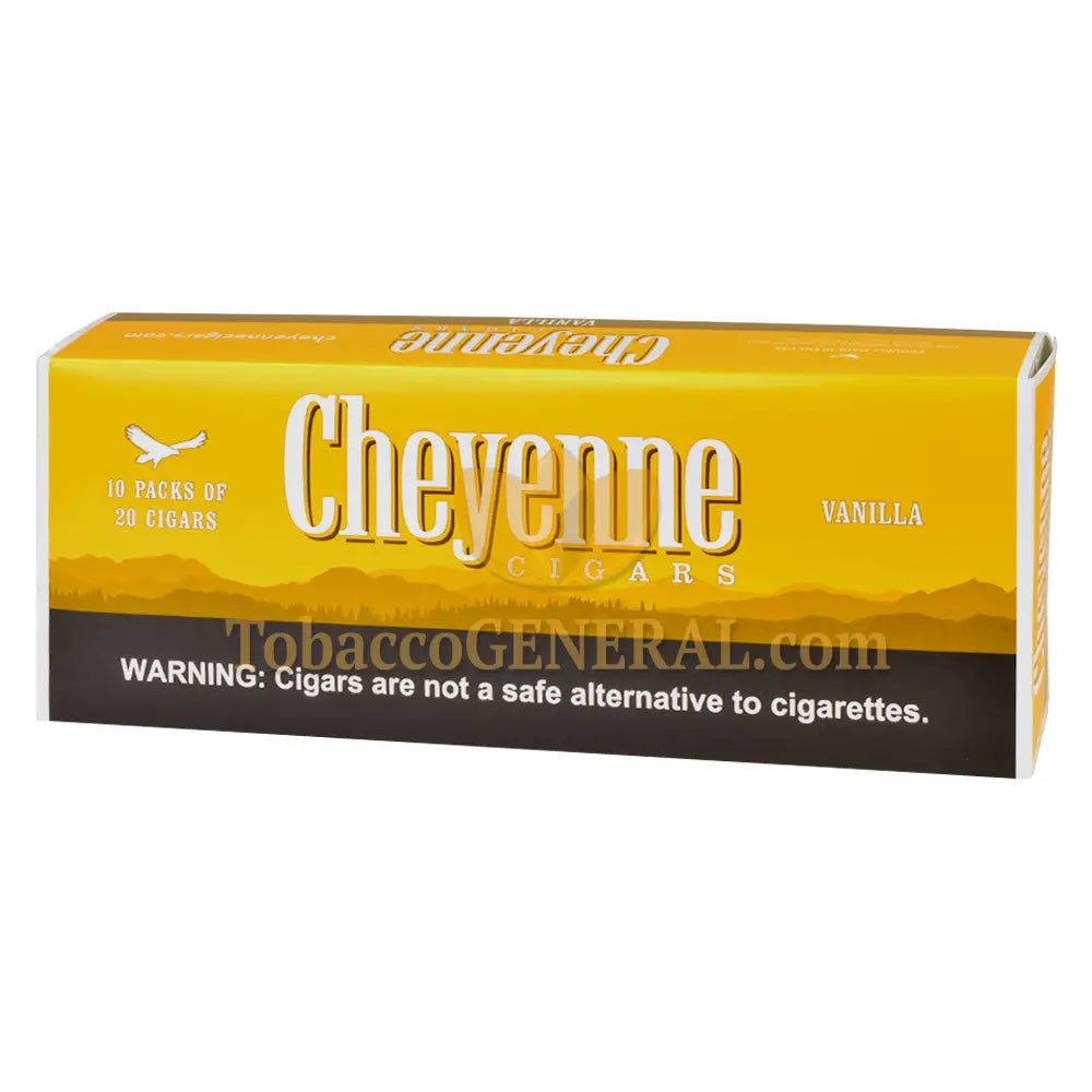 Cheyenne Vanilla Filtered Cigars 10 Packs of 20 – Tobacco General