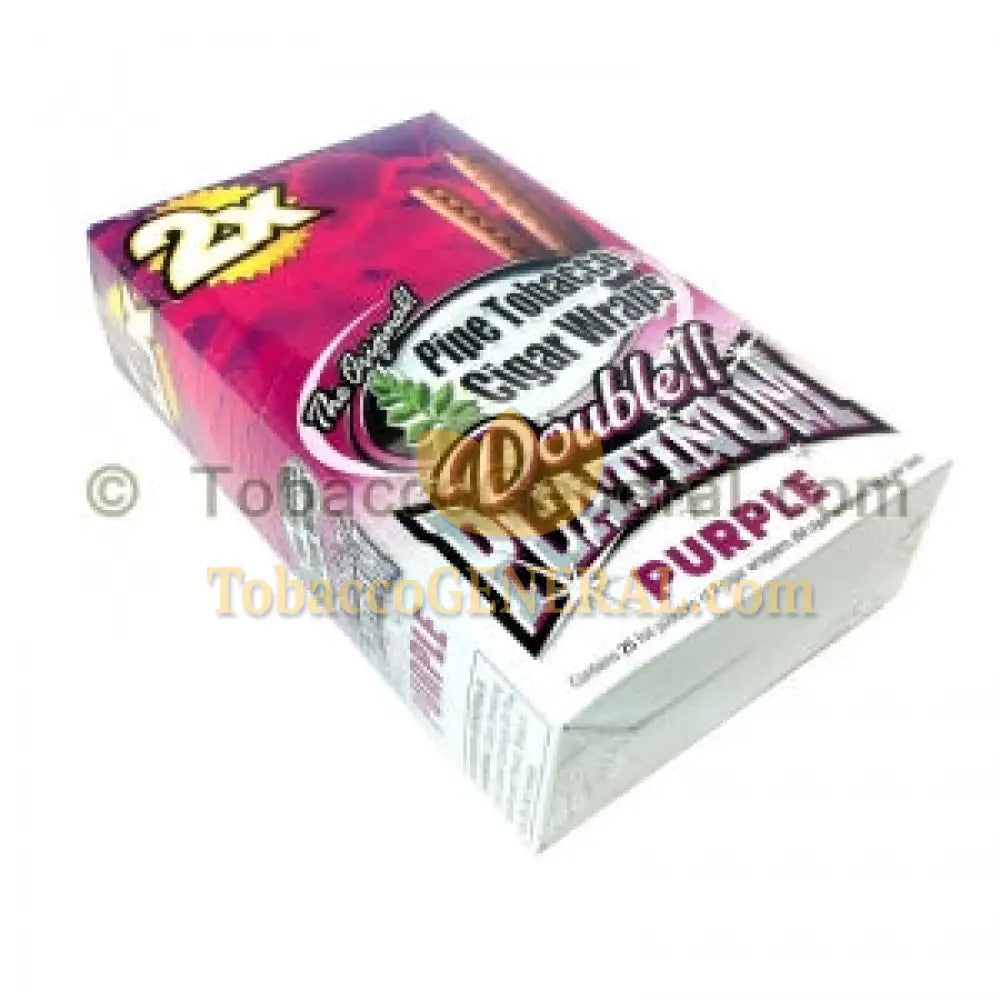 Double Platinum Wraps 2X Purple 25 Packs of 2 – Tobacco General