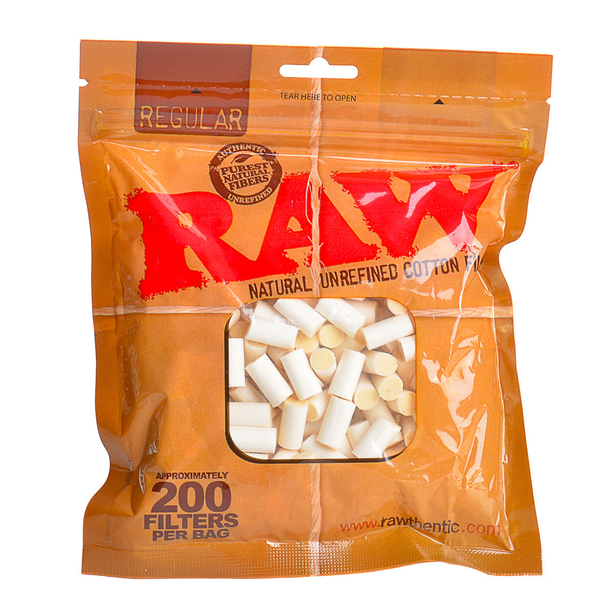 RAW Cotton Filter Plugs Original Pack of 200