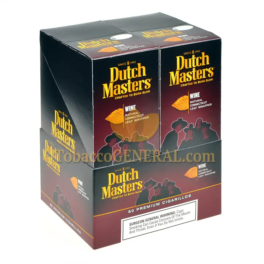 Dutch Masters Cigarillos Wine | 20 Pouches of 3 | Buy Dutch Masters ...