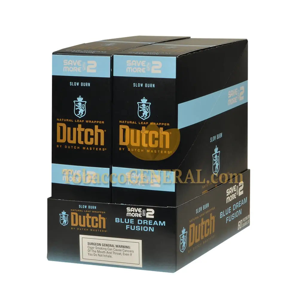 Dutch Masters Foil Fresh Blue Dream Fusion Cigarillos, 30 Packs of 2 ...