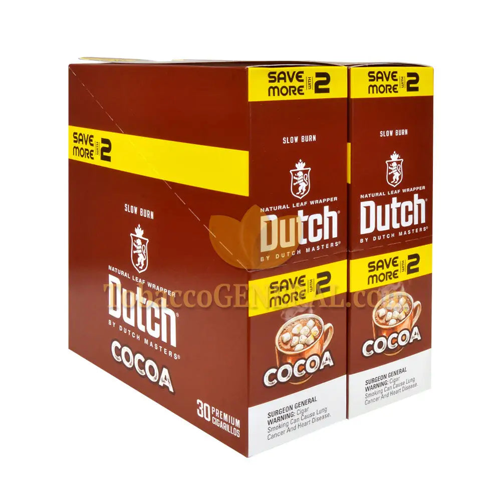 Dutch Masters Foil Fresh Cocoa Cigarillos 30 Packs of 2 – Tobacco General