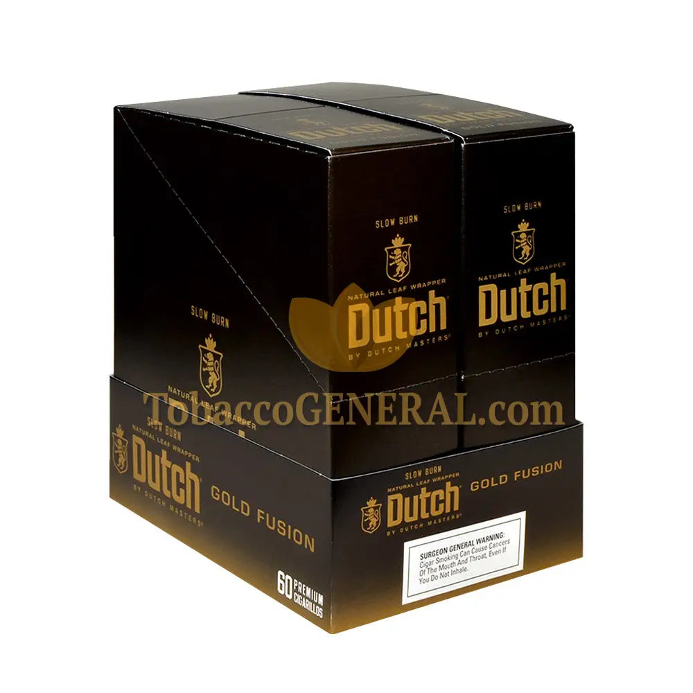 Dutch Masters Foil Fresh Gold Fusion Cigarillos 30 Packs of 2 – Tobacco ...