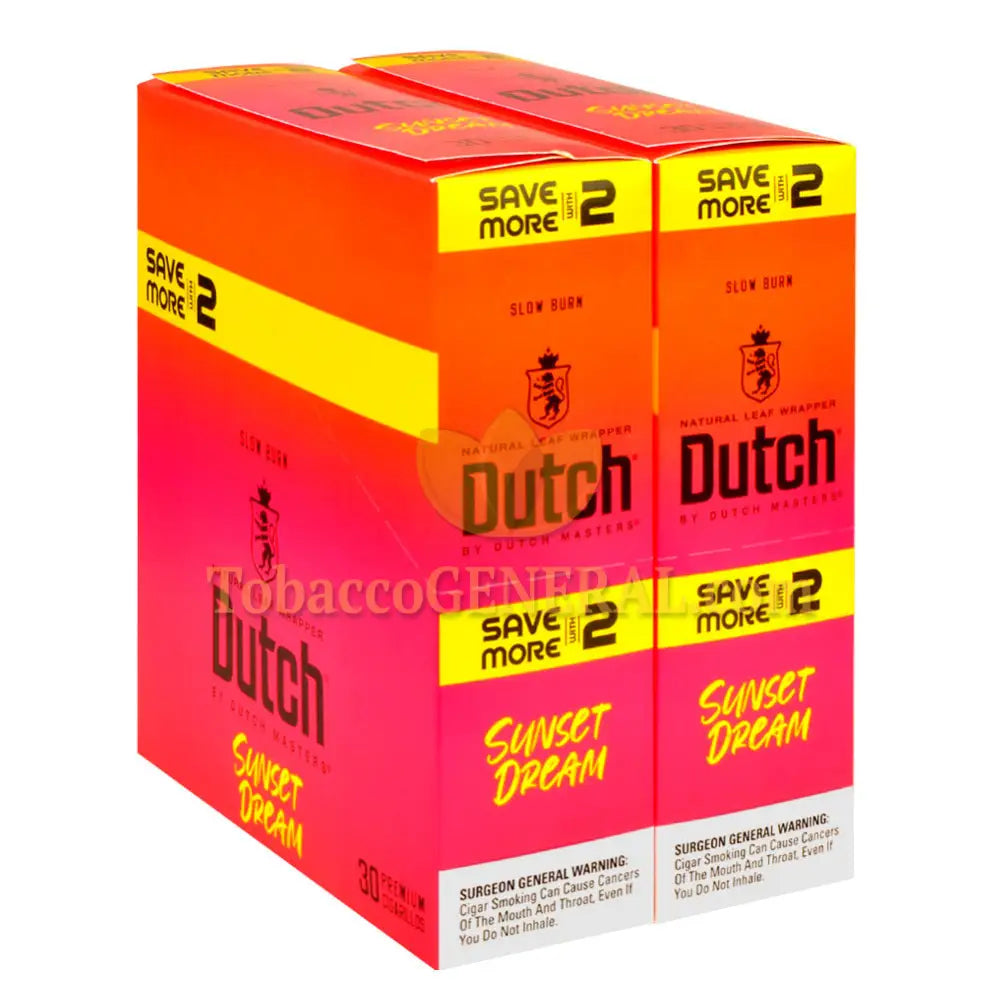 Dutch Masters Foil Fresh Sunset Dream Cigarillos 30 Packs of 2 ...