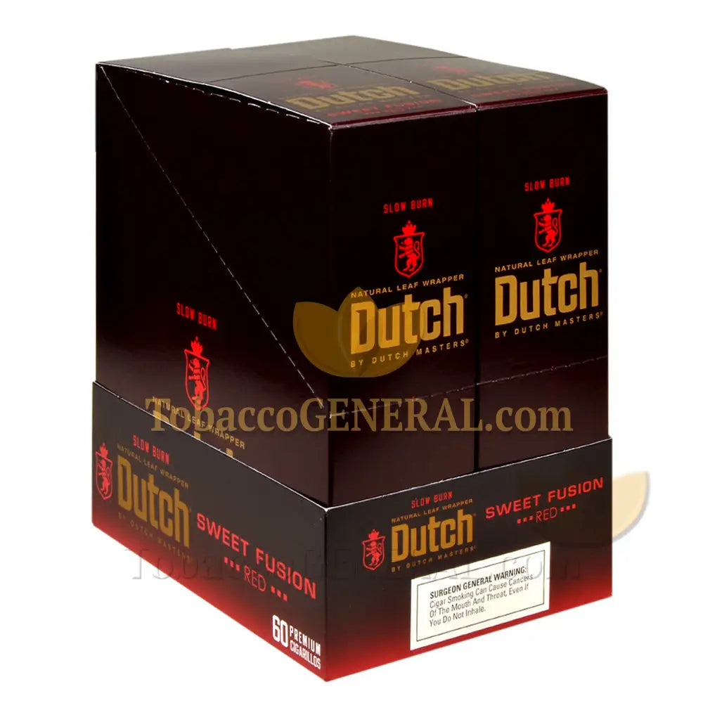 Dutch Masters Foil Sweet Fusion (Red) 1.29 Pre-Priced Cigarillos 30 Pa ...