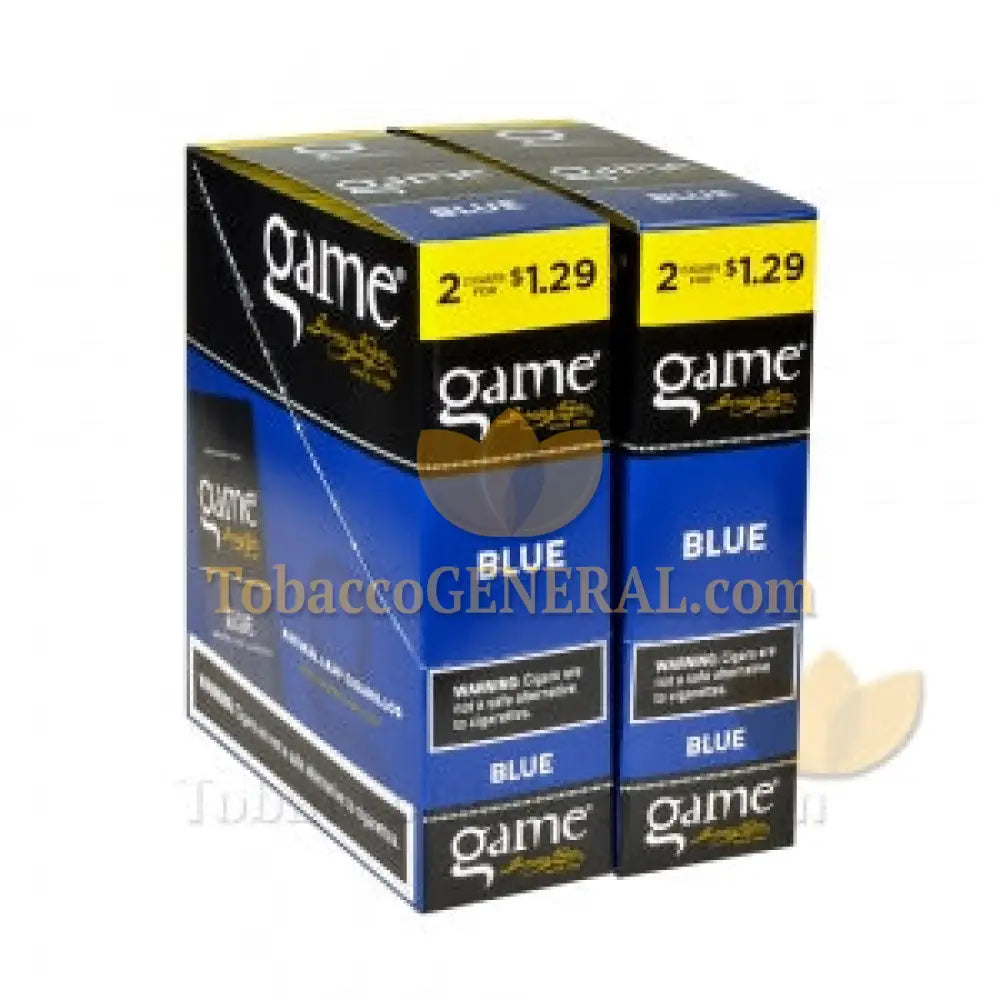 Game Cigarillos Foil Blue 2 for 1.29 Pre-Priced 30 Packs of 2 – Tobacco ...