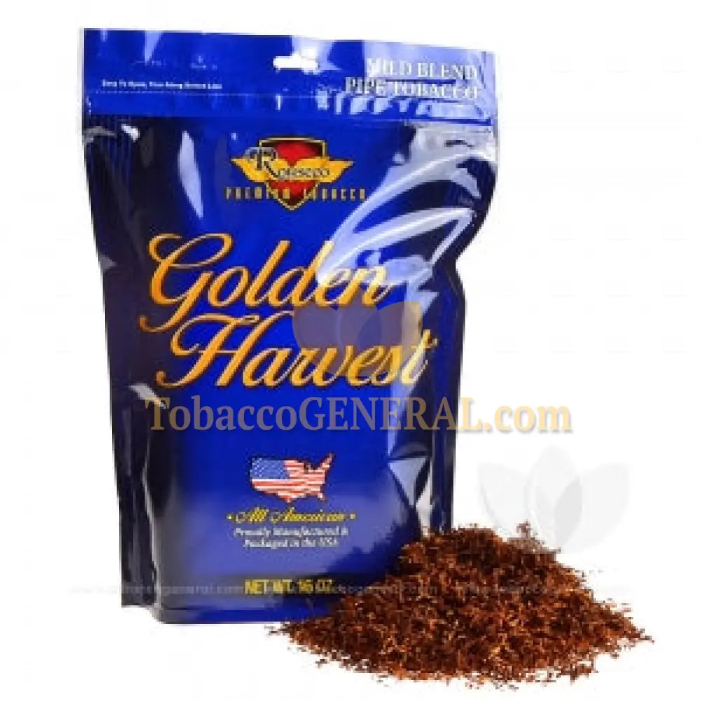 Golden Harvest Mild Blend Pipe Tobacco 16 oz. Pack – Tobacco General