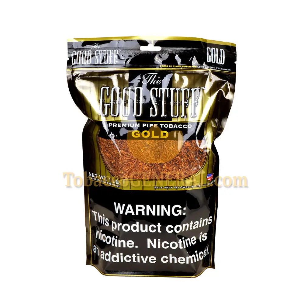 Good Stuff Gold Pipe Tobacco 1 lb | Balanced Everyday Blend – Tobacco ...