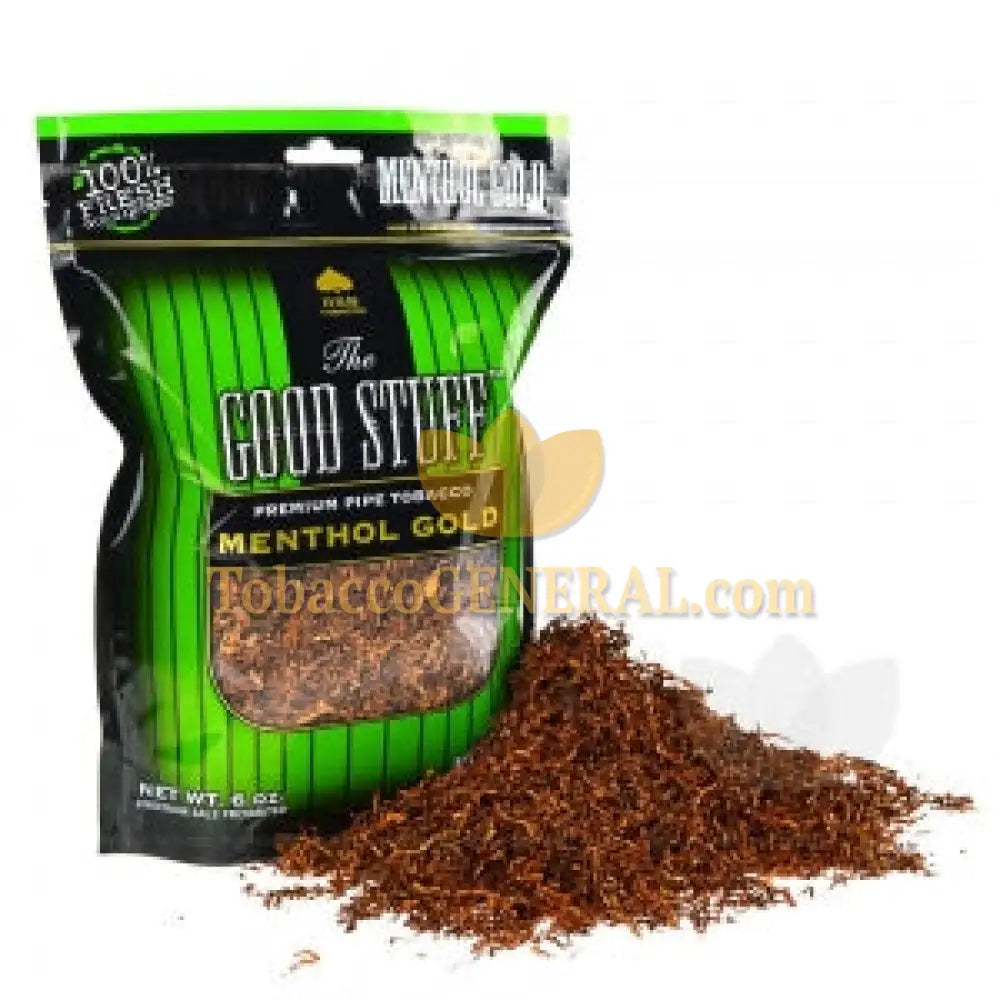 Good Stuff Menthol Gold Pipe Tobacco 6 oz. Pack – Tobacco General