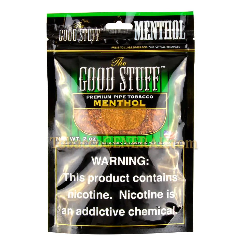 Good Stuff Menthol Pipe Tobacco 2 oz. Pack – Tobacco General