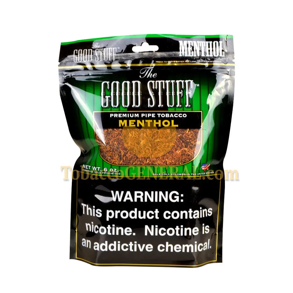 Good Stuff Menthol Pipe Tobacco 6 oz. Pack – Tobacco General