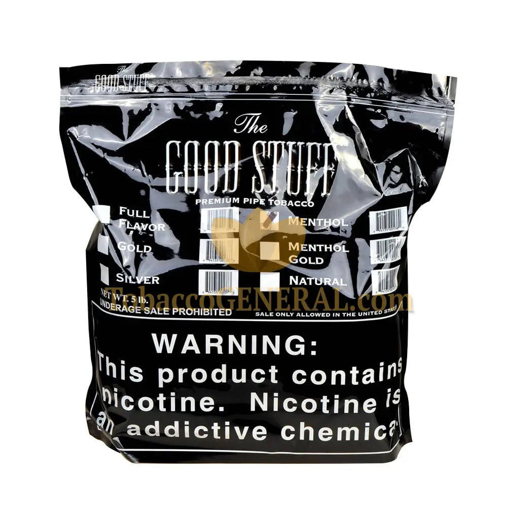 Good Stuff Menthol Pipe Tobacco Bulk 5 Lb. Pack – Tobacco General
