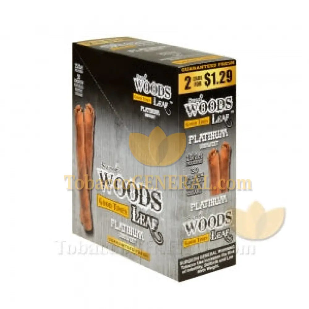 Good Times Sweet Woods Leaf Cigars 1.29 Pre-Priced 15 Packs of 2 Plati