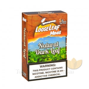 Loose Leaf Minis Natural Dark Wraps 8 Packs of 5 – Tobacco General