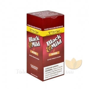Middleton's Black & Mild Wine 1.19 Pre-Priced Cigars Box of 25 ...