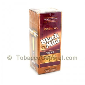 Middleton's Black & Mild Wood Tip Wine Cigars Box of 25 – Tobacco General