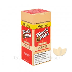 Middleton's Black & Mild Wood Tip Sweets 89c Pre-Priced Cigars Box of ...