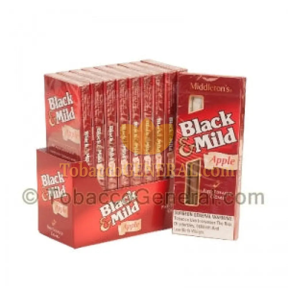 Middleton's Black & Mild Apple Cigars 10 Packs of 5 – Tobacco General