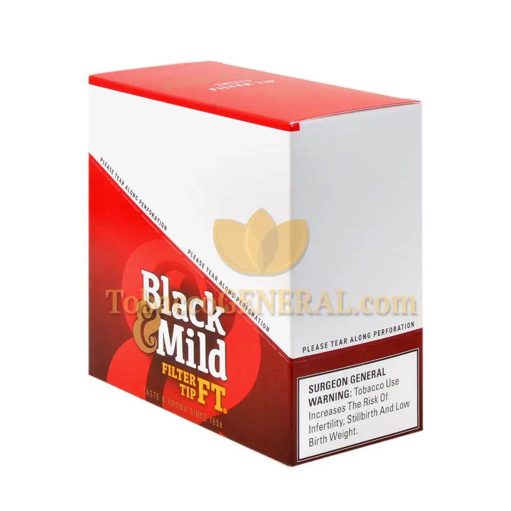 Middleton's Black & Mild Filter Tips Cigars 10 Packs of 5 Sweet ...