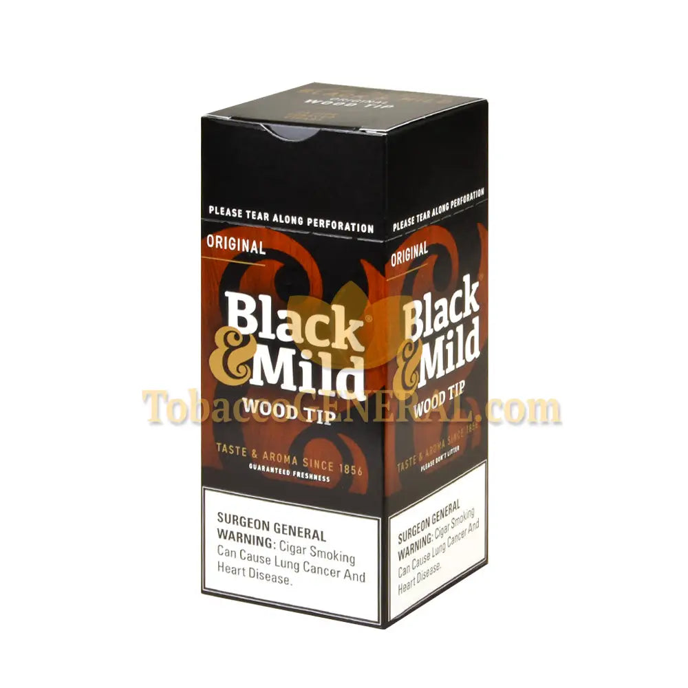 Middleton's Black & Mild Wood Tip Cigars Box of 25 – Tobacco General