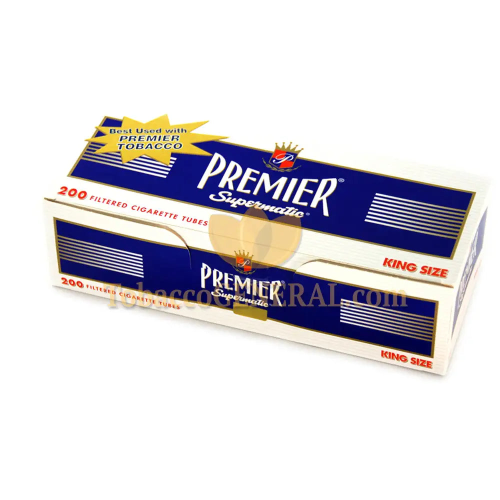 Premier Filter Tubes King Size Full Flavor 5 Cartons of 200