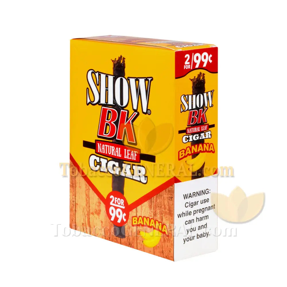 Show BK Cigarillos Banana 99c Pre-Priced 15 Packs of 2 – Tobacco General