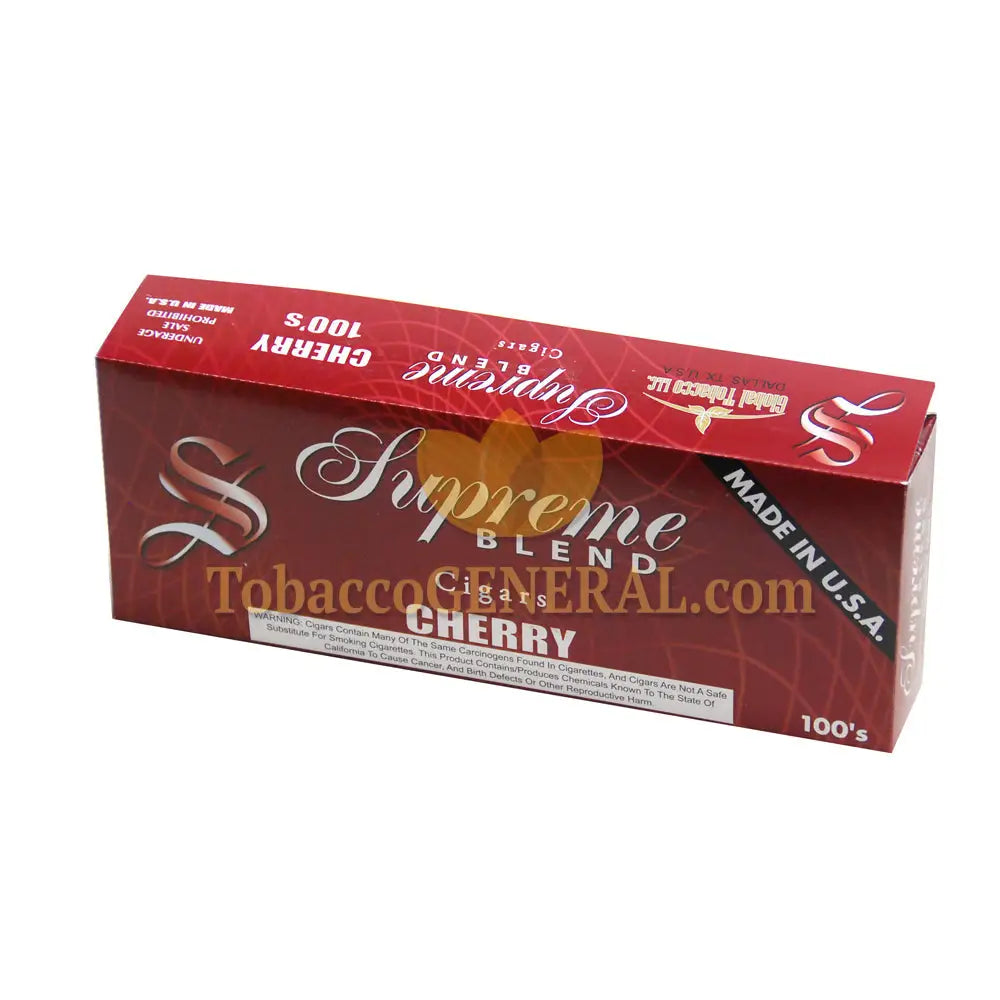 Supreme Blend Cherry Filtered Cigars 10 Packs of 20 – Tobacco General