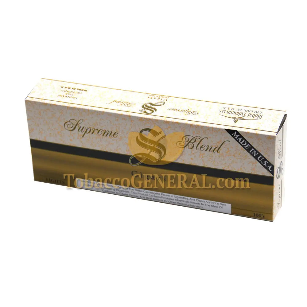 Supreme Blend Lights Filtered Cigars 10 Packs of 20 – Tobacco General