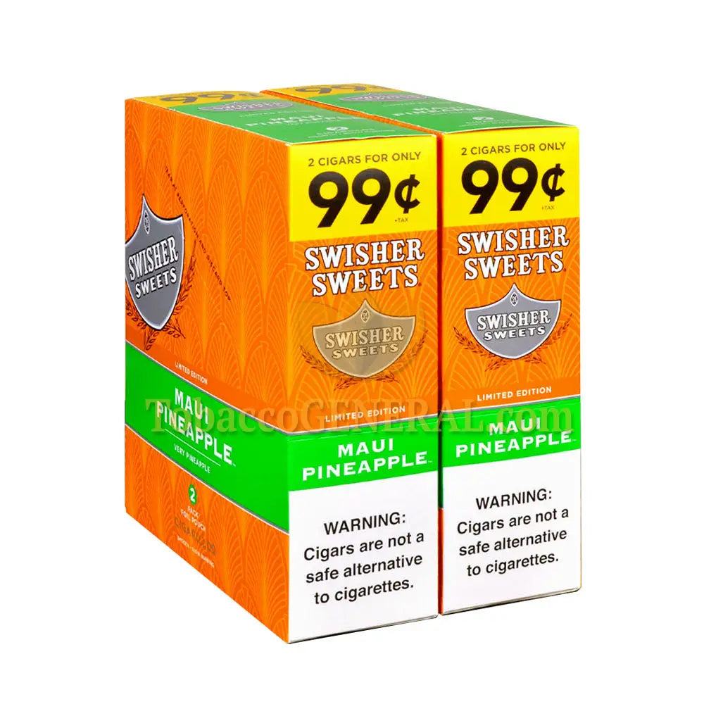 Swisher Sweets Maui Pineapple Cigarillos 99c Pre-Priced 30 Packs of 2 ...