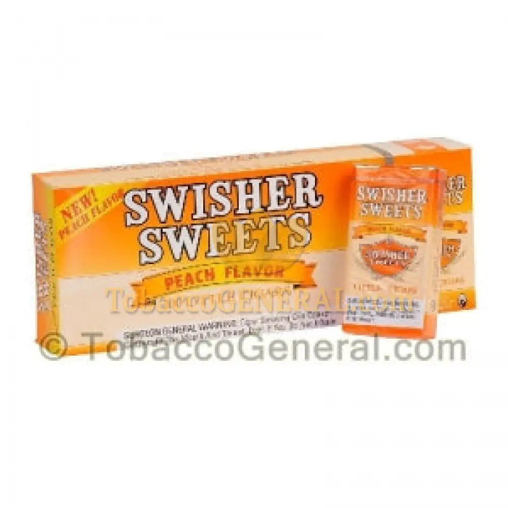 Swisher Sweets Peach Little Cigars 100mm 10 Packs of 20 – Tobacco General