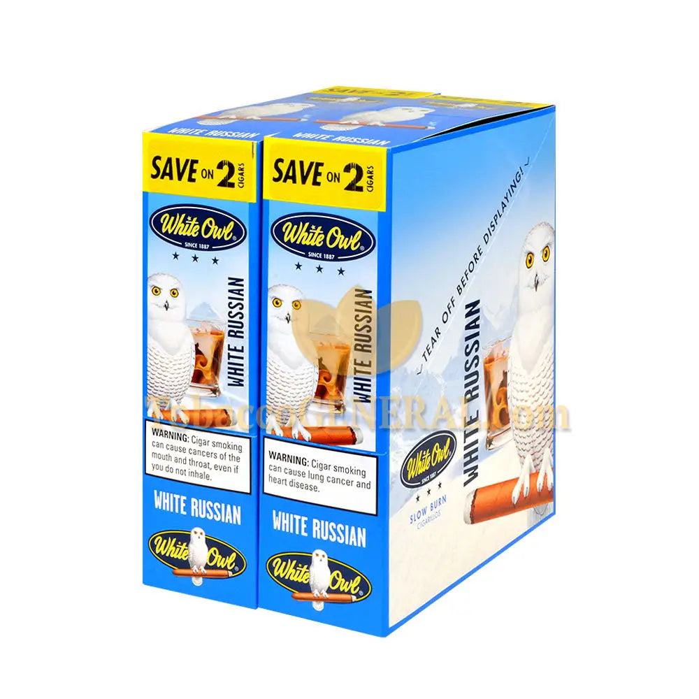 White Owl White Russian Cigarillos 30 Packs of 2 – Tobacco General