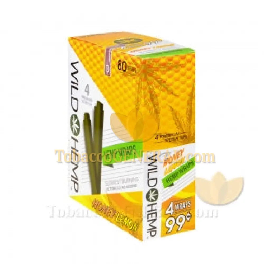 Wild Hemp Honey Lemon Pre-Rolled Filter Wraps 99c Pre-Priced 20 Pouche